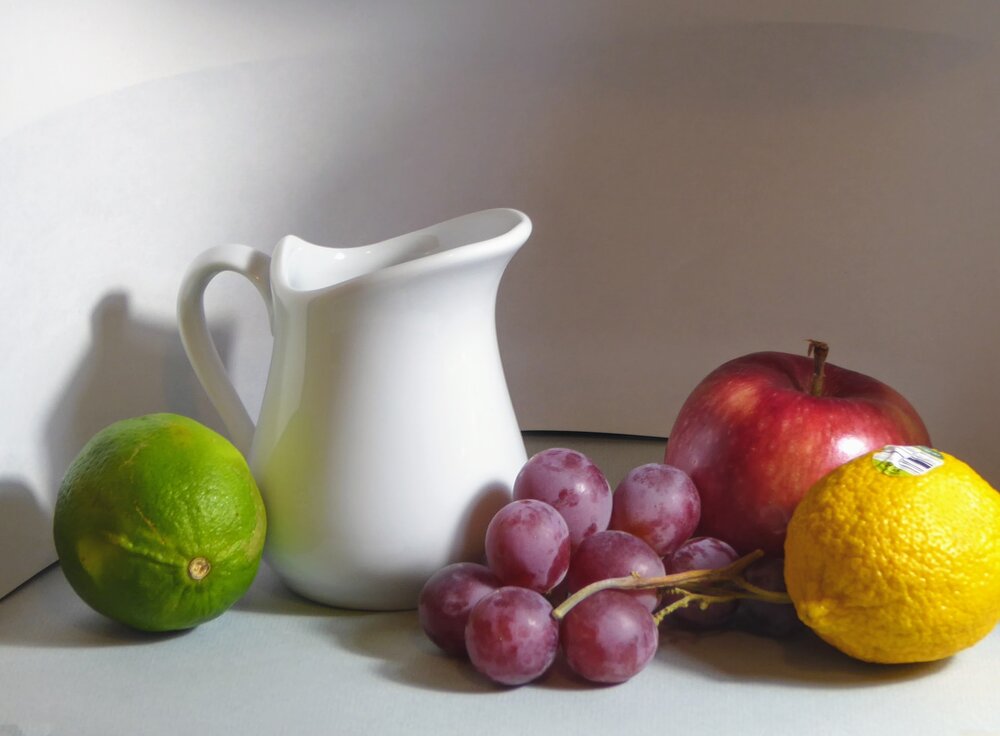 Still life Watercolor Color Matching Study - Michele Clamp Art